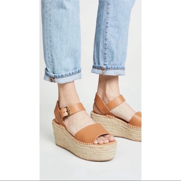 Soludos | Shoes | Soludos Tan Platform Espadrille Wedges | Poshmark